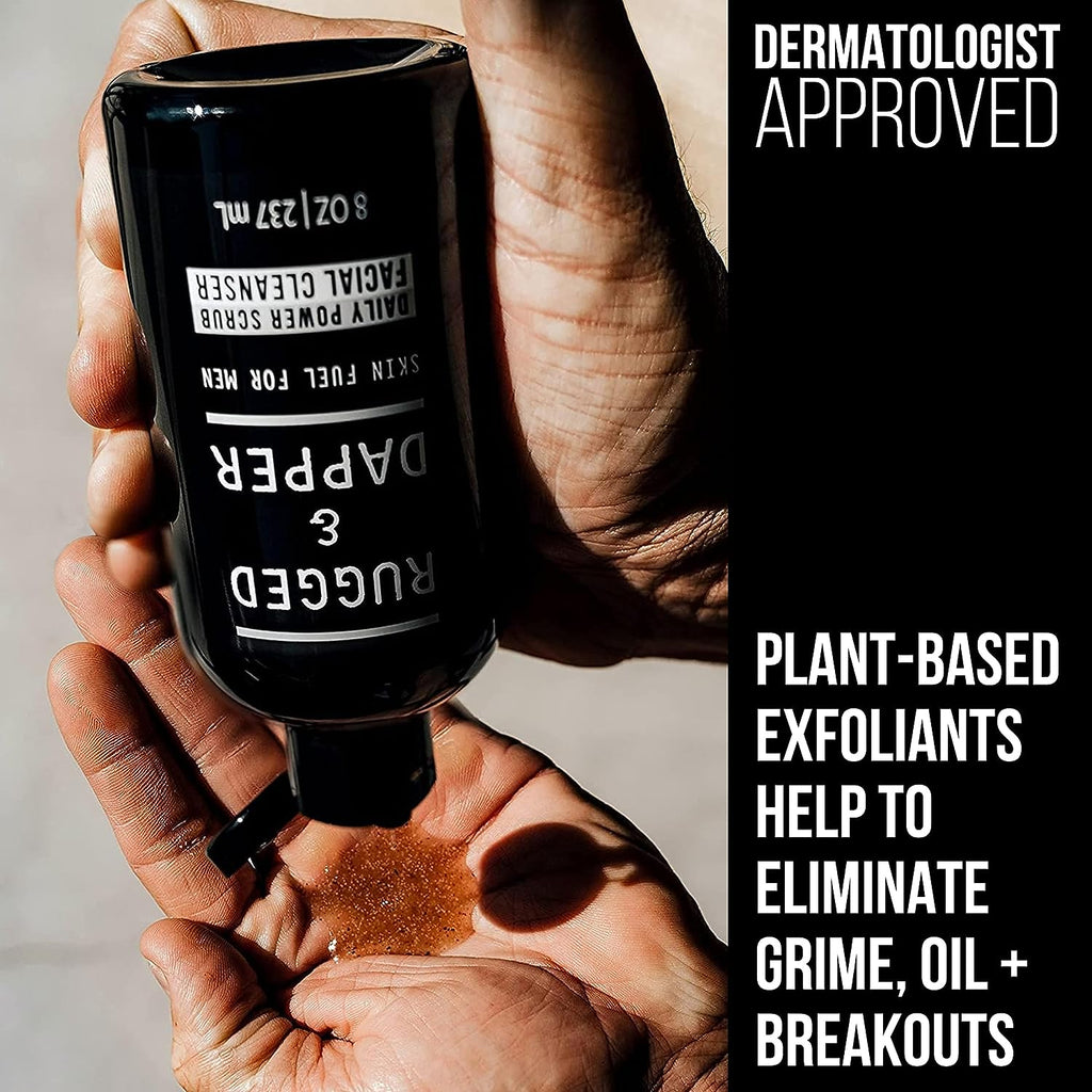 Daily Power Scrub Mens Facial Cleanser | Mens Face Wash – RUGGED & DAPPER